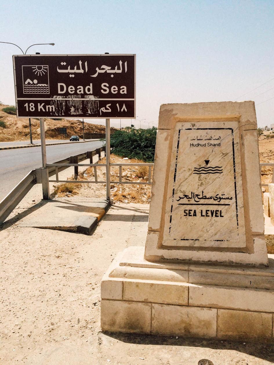 Floating in the Dead Sea