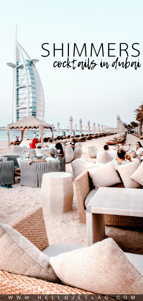 Shimmers Dubai // Beach Cocktails with the Best View of the Burj Al Arab