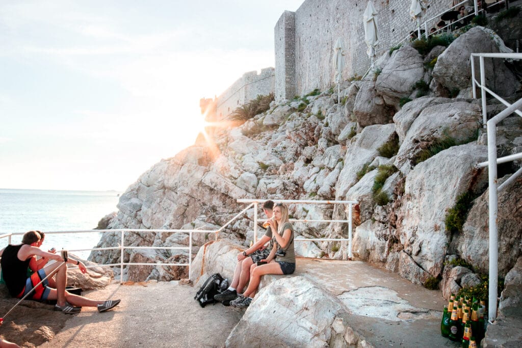 Buza Bar Dubrovnik A Literal Hole In The Wall Bar On The Side Of A